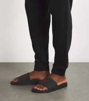 Polo Ralph Lauren Polo Pony Slides - Black