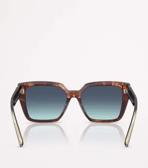 Tiffany & Co. Acetate Square Sunglasses - Brown