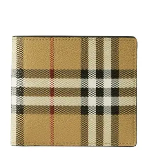 Burberry Silver Tone Wallets For Men