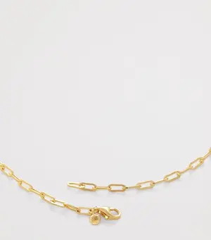 Monica Vinader Vermeil Paperclip Chain Necklace - Gold
