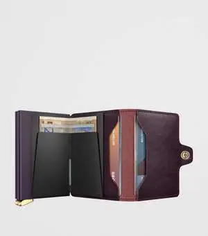 SECRID Basco Leather Twinwallet - Red
