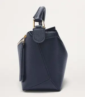 Loewe Small Puzzle Edge Top-handle Bag - Navy