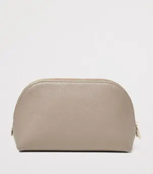 ASPINAL OF LONDON Small Leather Makeup Bag - Neutral
