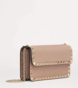 Valentino Garavani Leather Rockstud Chain Wallet