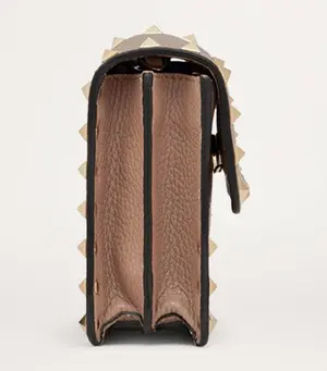 Valentino Garavani Leather Rockstud Chain Wallet