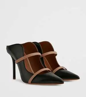 MALONE SOULIERS Leather Maureen Mules - Black