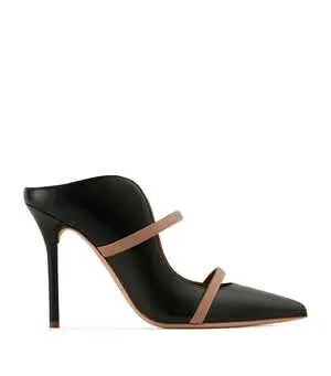 MALONE SOULIERS Leather Maureen Mules - Black