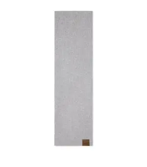 TOM FORD Cashmere Logo Scarf - Grey