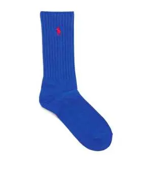 Polo Ralph Lauren Cotton-blend Crew Socks - Blue