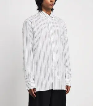 Isaia Cotton-linen Stripe Shirt