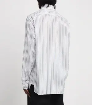 Isaia Cotton-linen Stripe Shirt