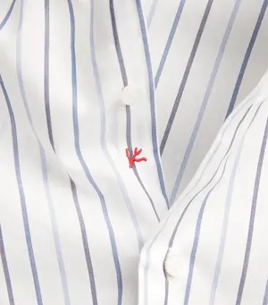 Isaia Cotton-linen Stripe Shirt