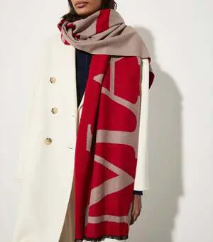Max & Co. Logo Scarf - Red