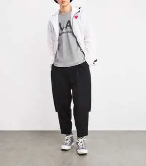 Play Comme Des Garcon Play Logo T-shirt - Grey