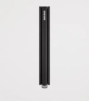 SECRID Embossed Leather Slimwallet - Black