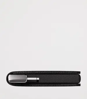 SECRID Embossed Leather Slimwallet - Black