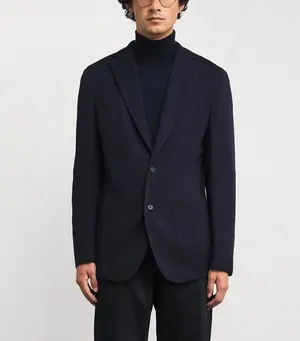 Eleventy Single-breasted Blazer - Blue