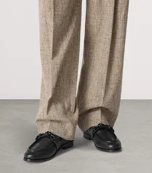 Bottega Veneta Leather Astaire Loafers - Black