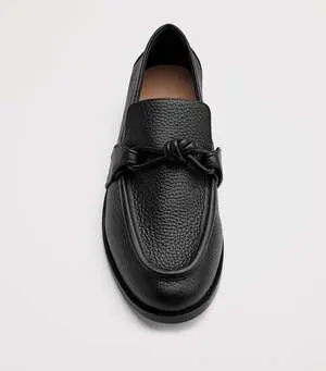 Bottega Veneta Leather Astaire Loafers - Black