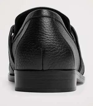 Bottega Veneta Leather Astaire Loafers - Black