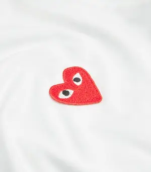 Play Comme Des Garcon Heart Logo T-shirt - White