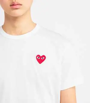 Play Comme Des Garcon Heart Logo T-shirt - White