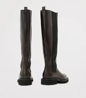 ALLSAINTS Leather Knee-high Boots - Brown