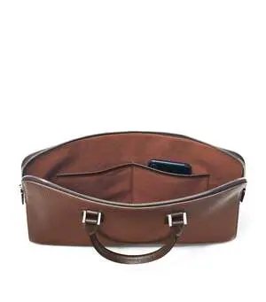 ASPINAL OF LONDON Leather Connaught Briefcase - Brown