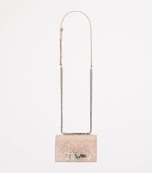 Alexander McQueen Mini Leather Jewelled Satchel