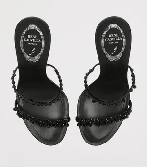 Rene Caovilla Embellished Chandelier Sandals 105