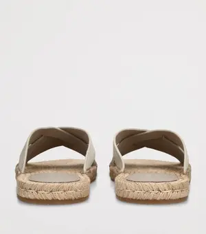 Zegna Suede Espadrille Sandals - Grey