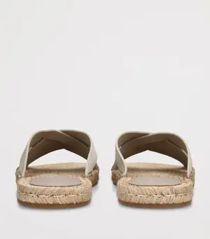 Zegna Suede Espadrille Sandals - Grey