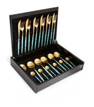 CUTIPOL Goa 24-piece Cutlery Set - Turquoise