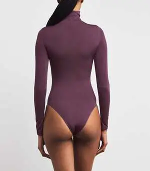 Wolford Rollneck Colorado Bodysuit - Purple