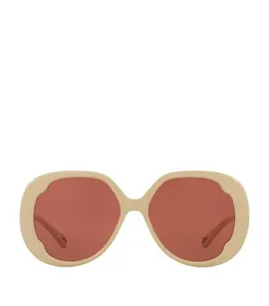 Chloé Acetate Sunglasses - White