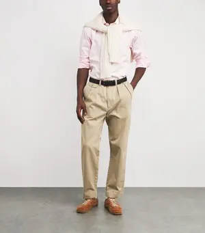 Polo Ralph Lauren Cotton Poplin Stripe Shirt - Pink