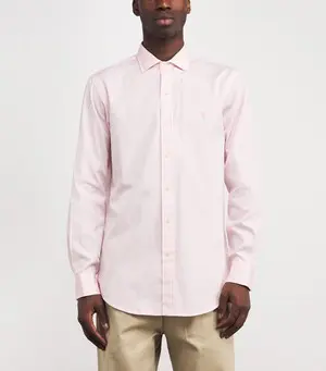 Polo Ralph Lauren Cotton Poplin Stripe Shirt - Pink