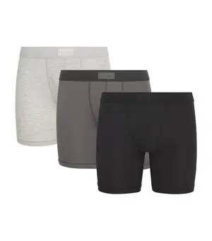 SKIMS Stretch-cotton Boxers - Grey