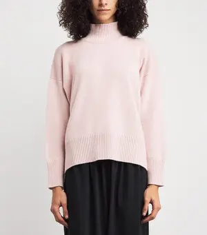 Eskandar Cashmere Rollneck Sweater - Pink