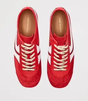 Dries Van Noten Suede Dustin Sneakers - Red