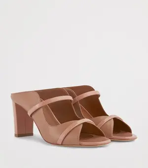 MALONE SOULIERS Norah Heeled Leather Sandals - Nude