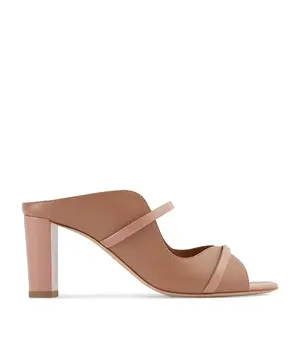 MALONE SOULIERS Norah Heeled Leather Sandals - Nude