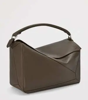 Loewe Large Puzzle Edge Top-handle Bag - Grey