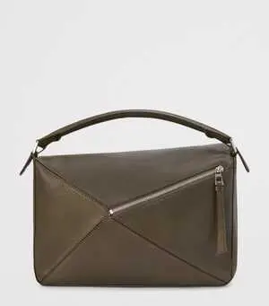 Loewe Large Puzzle Edge Top-handle Bag - Grey