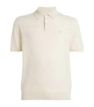 Harrods Cashmere Polo Shirt - Ivory