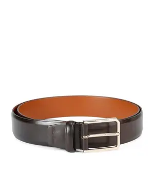 Santoni Leather Belt - Brown
