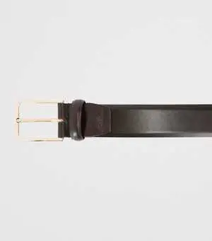 Santoni Leather Belt - Brown