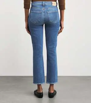 Paige Cindy High-rise Straight Jeans - Blue