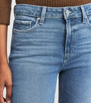 Paige Cindy High-rise Straight Jeans - Blue