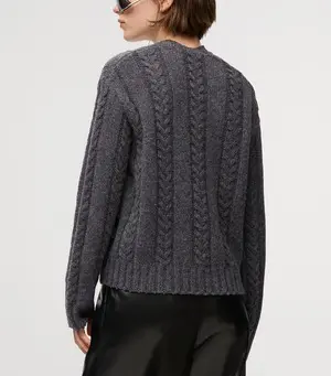 Loewe Wool Cable-knit Sweater - Grey